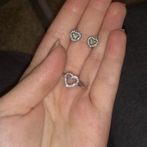 Pandora | Jewelry | Pandora Limited Edition Disney Ring Earring Set ...